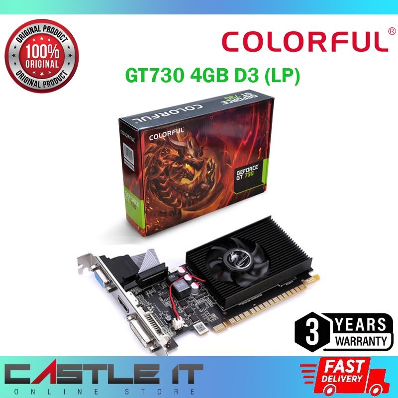 Colorful GT 1030 4GB DDR5 GT 730 GT710 2GB DDR3 Nvidia GeForce Graphic Card GT1030 GT730 GT1030 ...