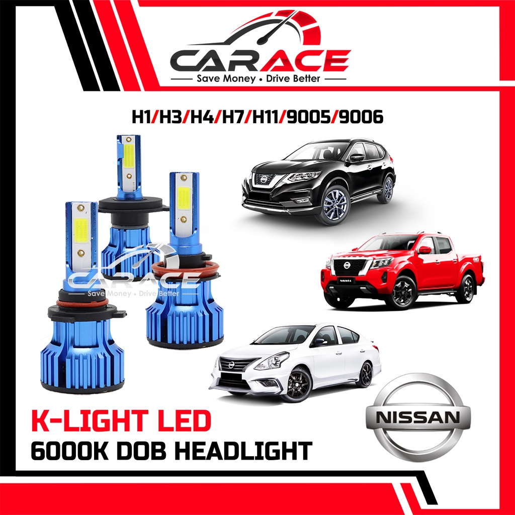 KLIGHT DOB LED Headlight 6000K 50W | H4 | NISSAN LED Car Headlight ...