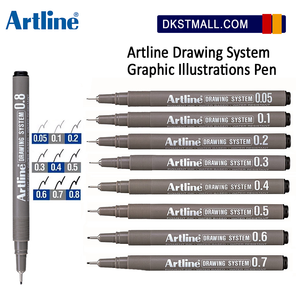 Artline Drawing System Graphic Illustrations Pen | Shopee Malaysia