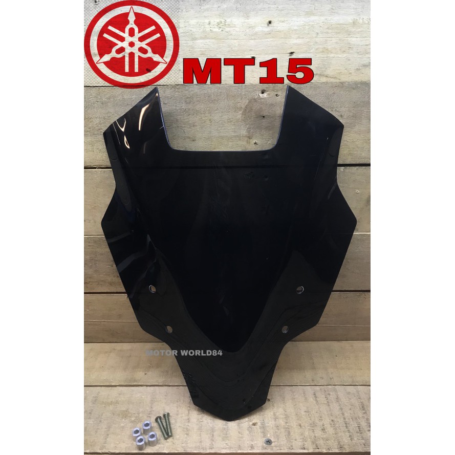 WINDSHIELD VISOR EMS YAMAHA MT15 MT YEAR 2020 STAINLESS STEEL ...
