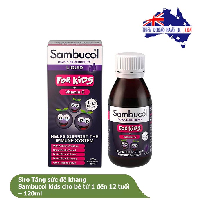 Sambucol immune-boosting syrup for children from 1 to 12 years old ...