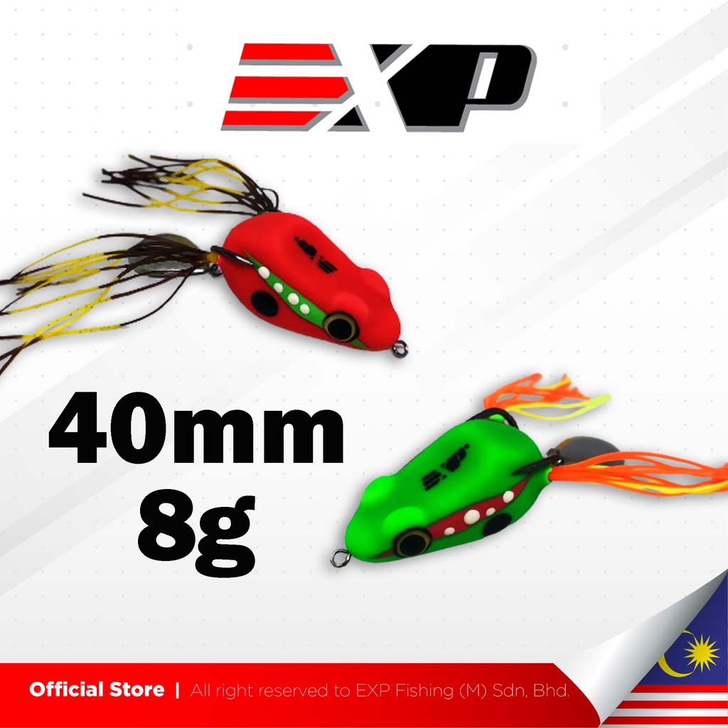 EXP Tulala Skirt Frog Snakehead Fishing Lure Rubber Soft Frog Umpan ...
