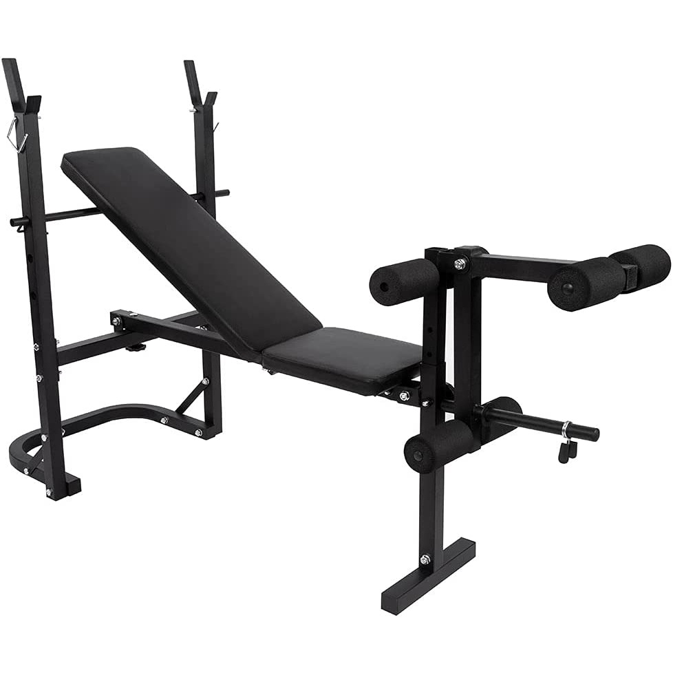 Gym bench Complete Set Chest Prest Flat Barbell Bench Weight Lifting ...