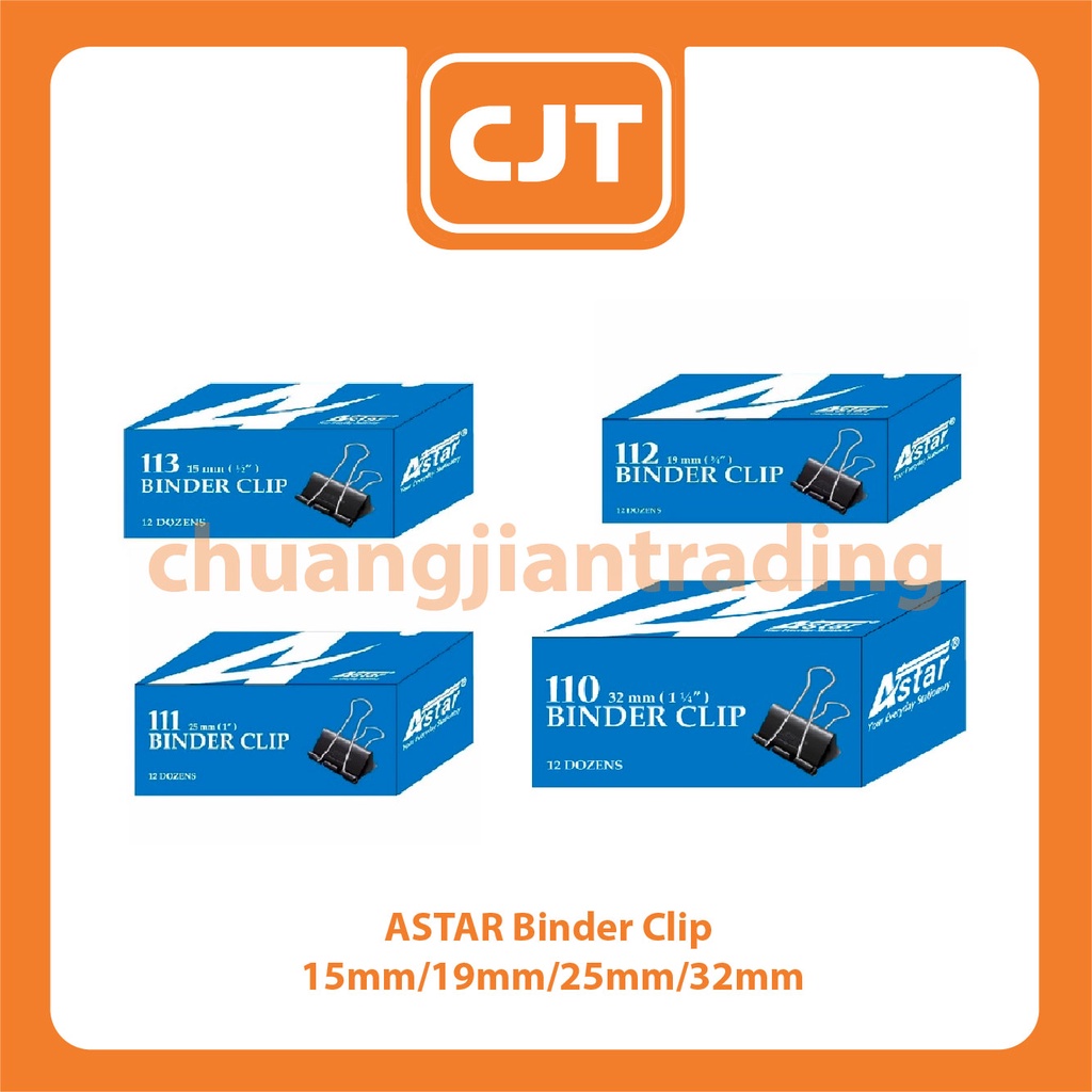 109/110/111/112 ASTAR Binder Clip 15mm/19mm/25mm/32mm/41mm / klip ...