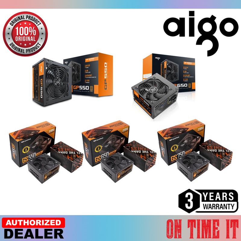 Aigo Power Supply 80Plus BRONZE 550W 650W 750W GP550 GP650 80+ BRONZE ...