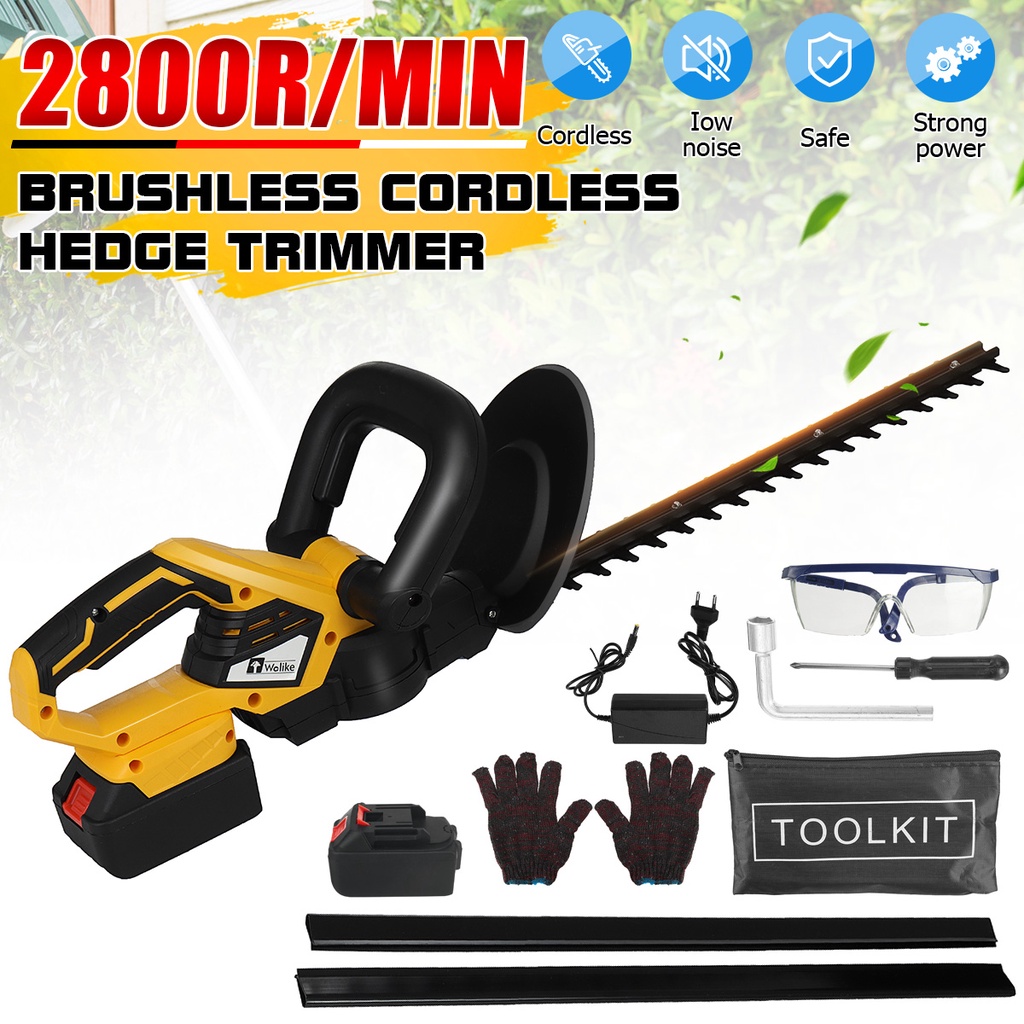 588V Electric Hedge Trimmer Heavy Duty Household Rechargeable Portable Agricultural Pruning ...