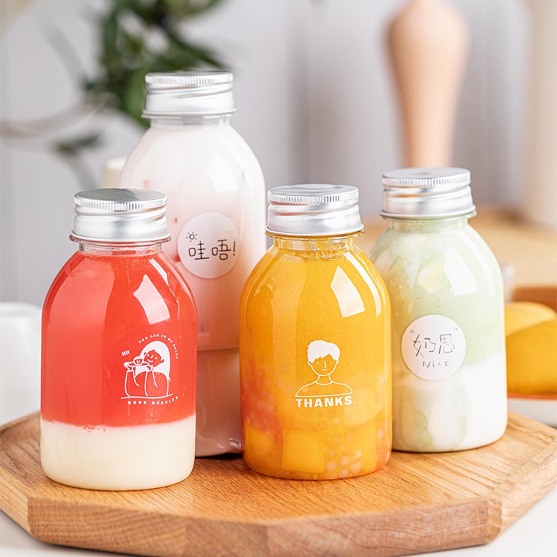 🎉YF🎉 270ML Milk Tea/Juice/Dessert Takeaway PET bottle 270ML ...