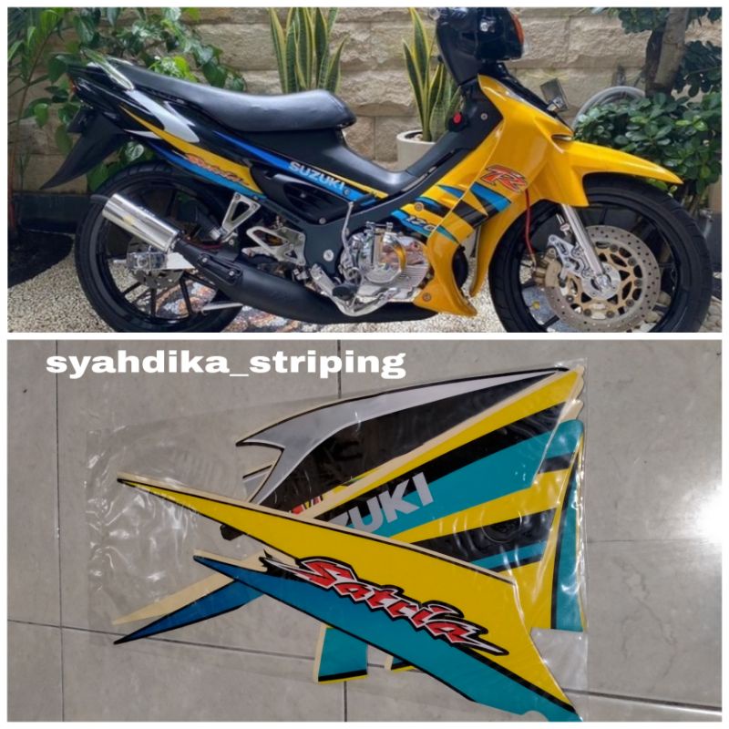Suzuki SATRIA Shark 2 Stroke BODY Trim STRIPING Sticker | Satria R 120 ...
