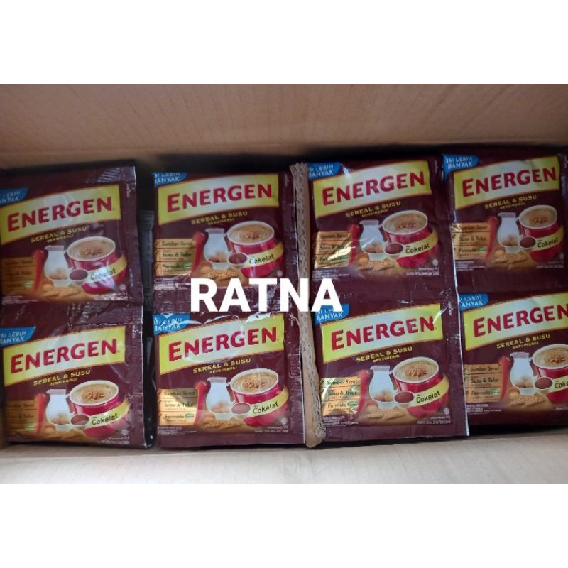 Chocolate ENERGEN CEREAL 34gr 1 pack contains 10 sachets | Shopee Malaysia