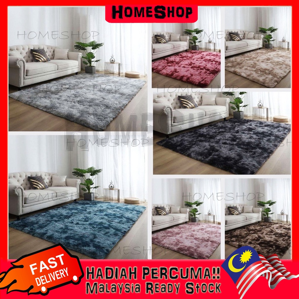 HomeShop Luxury Furry Soft Silk Carpets Rugs Large Fluffy Mats Tatami ...