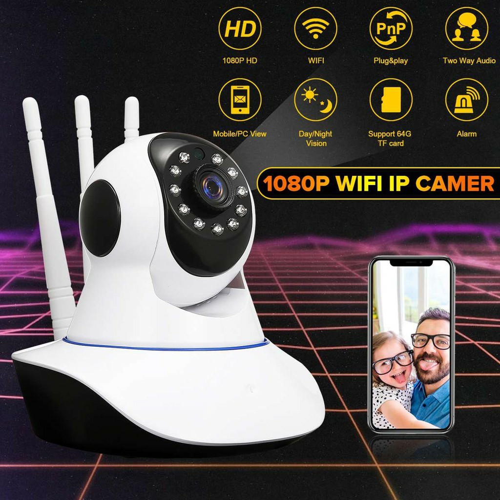 Auto Tracking - YOOSEE APP 360 3MP 3 Antennas WIFI CCTV Camera Wireless ...