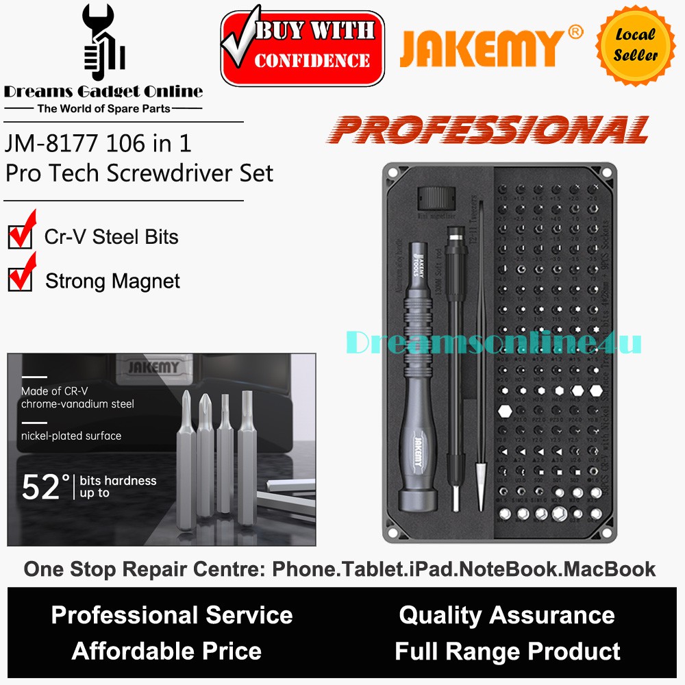 Jakemy JM-8177 106 In 1 Professional Multifunctional CR-V Repair Tool ...