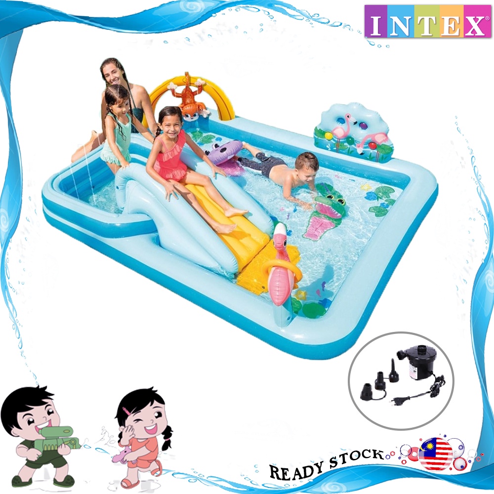 Intex 57161 Inflatable Jungle Adventure Play Centre Swimming Pool with ...