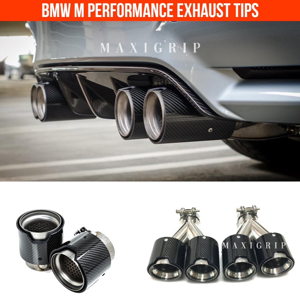 BMW M Carbon Fiber Exhaust tips M Performance Muffler pipe for BMW F30 ...
