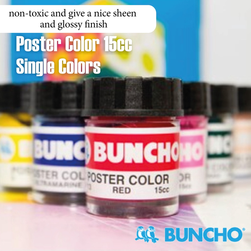Buncho Poster Color 15cc | Shopee Malaysia