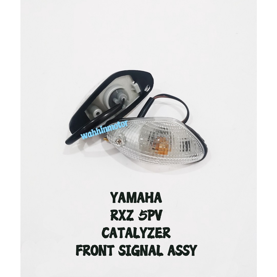 YAMAHA RXZ 5PV CATALYZER CATA FRONT SIGNAL ASSY SIGNAL DEPAN WITH ...