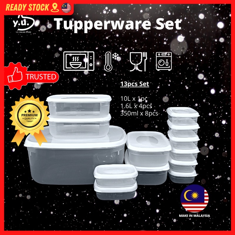 YU Online - Mware 13in1 Set Bekas Kedap Udara / Air Tight Freezermate Tupperware Food Storage ...