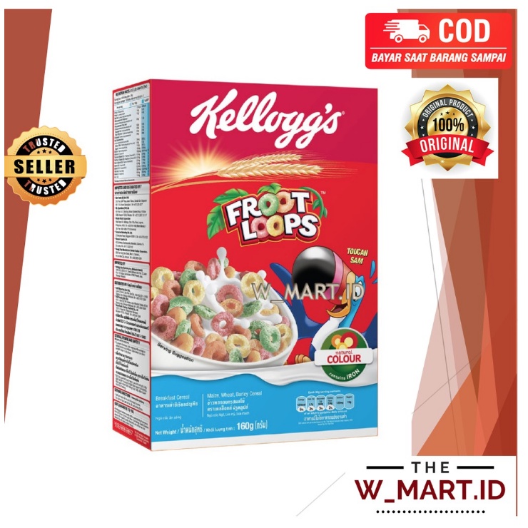 Kelloggs KELLOGGS KELLOGG FROOT LOOPS CEREAL KELLOGS Round CEREAL 150gr ...
