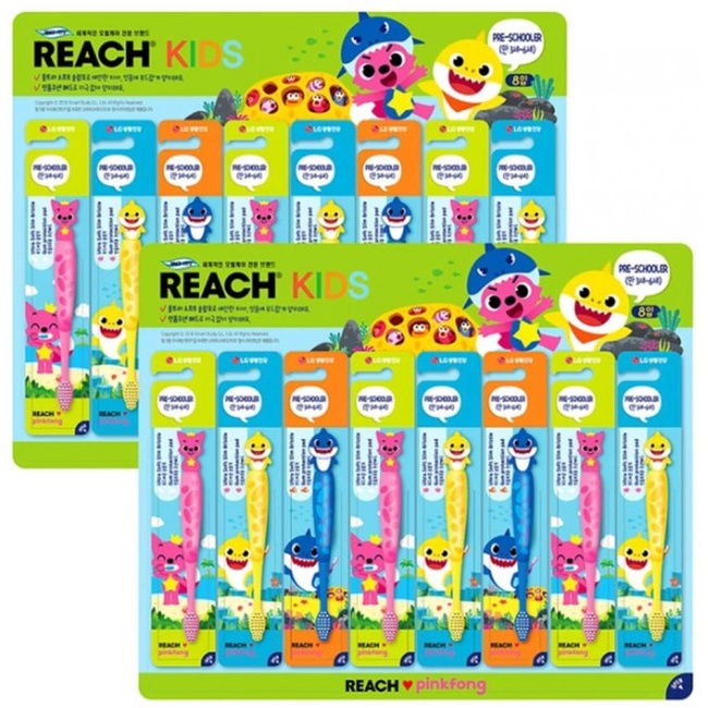 [READY STOCK] Reach Kids Pikachu / Pinkfong Baby Shark Toothbrush (3 to ...