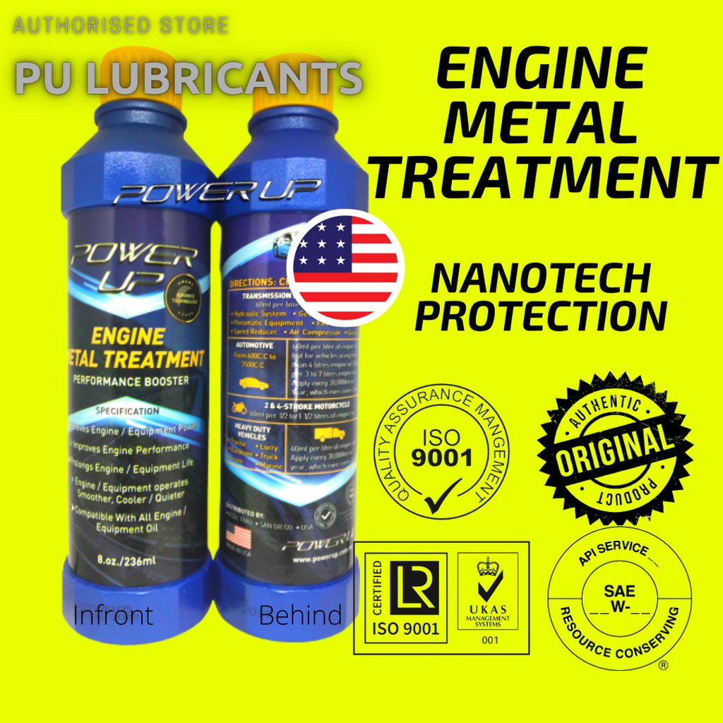 POWERUP® Engine Metal Treatment - NanoTech Protection 236ml /Protect ...