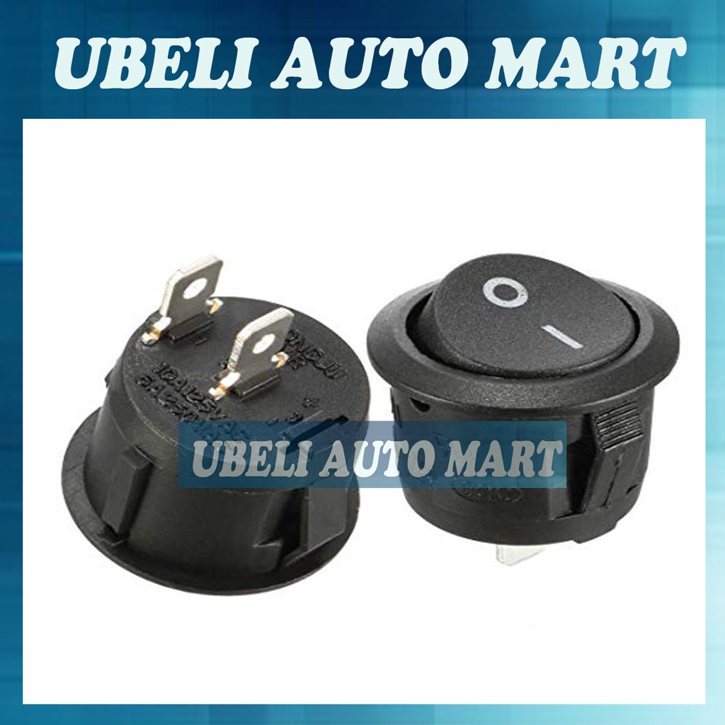 2 Pin On-Off Car Round Rocker Switch | Shopee Malaysia