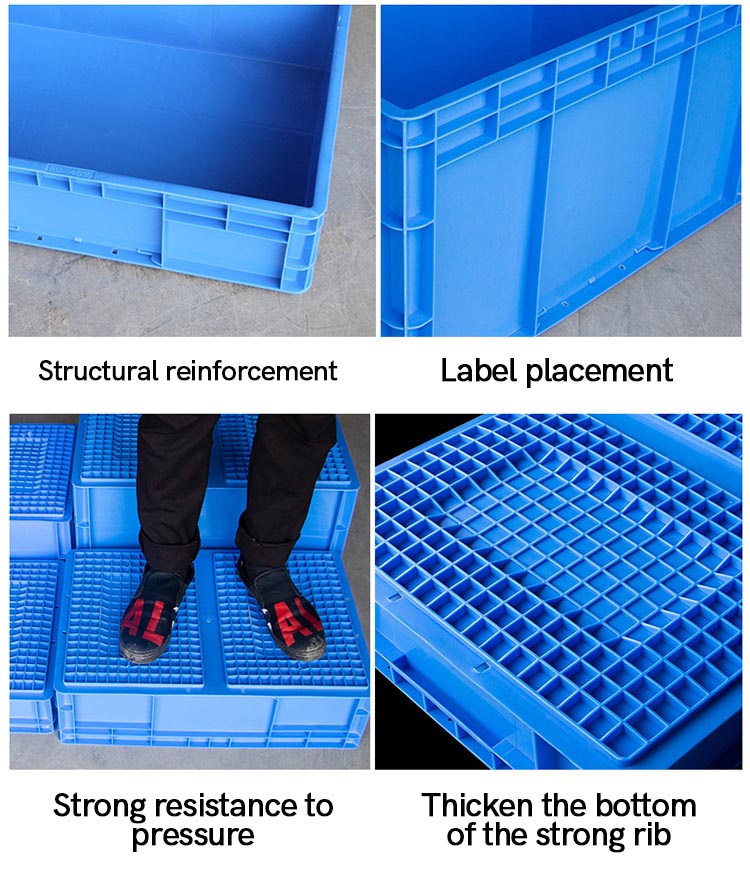 LEADLOONG-Heavy Duty Stackable Storage Bins Warehouse Plastic Crate ...