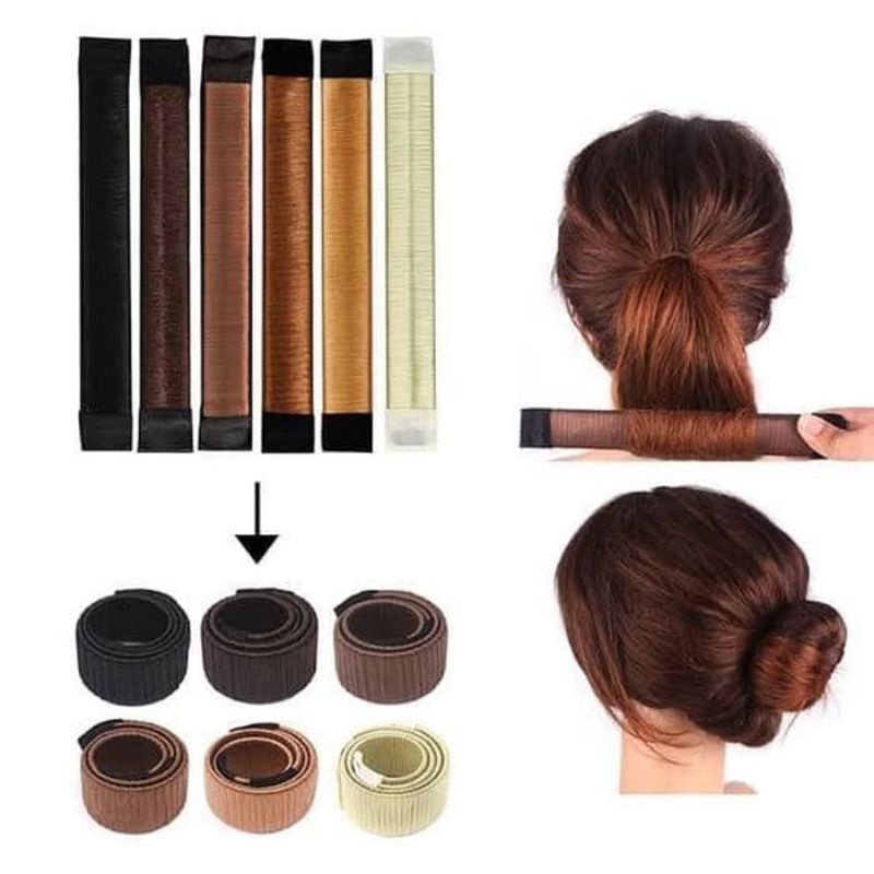 Hair BUN MAKER/MAGIC HAIRBUN PREMIUM Donut BUN HAIRDINI FRENCH TWIST ...