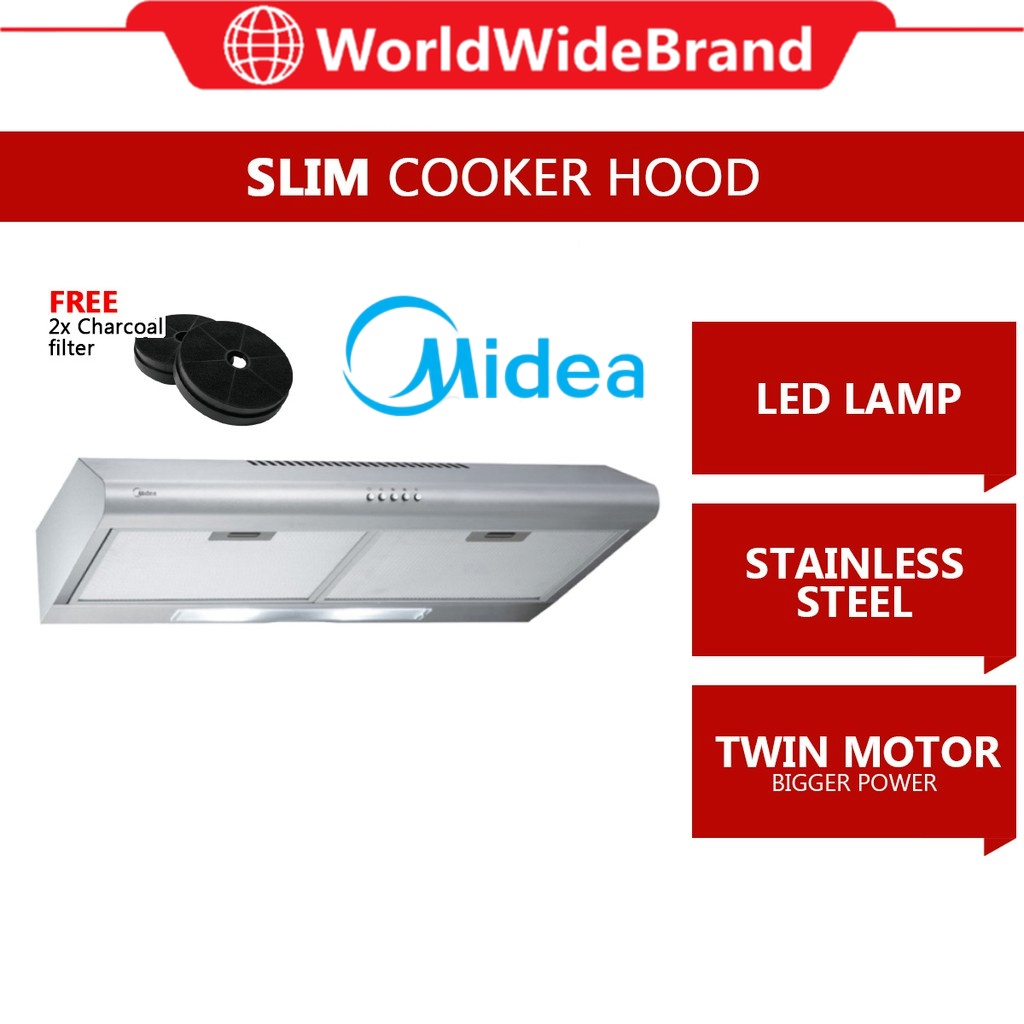 Midea Slim Cooker Hood (76cm) MCH-76MSS MCH76MSS | Shopee Malaysia