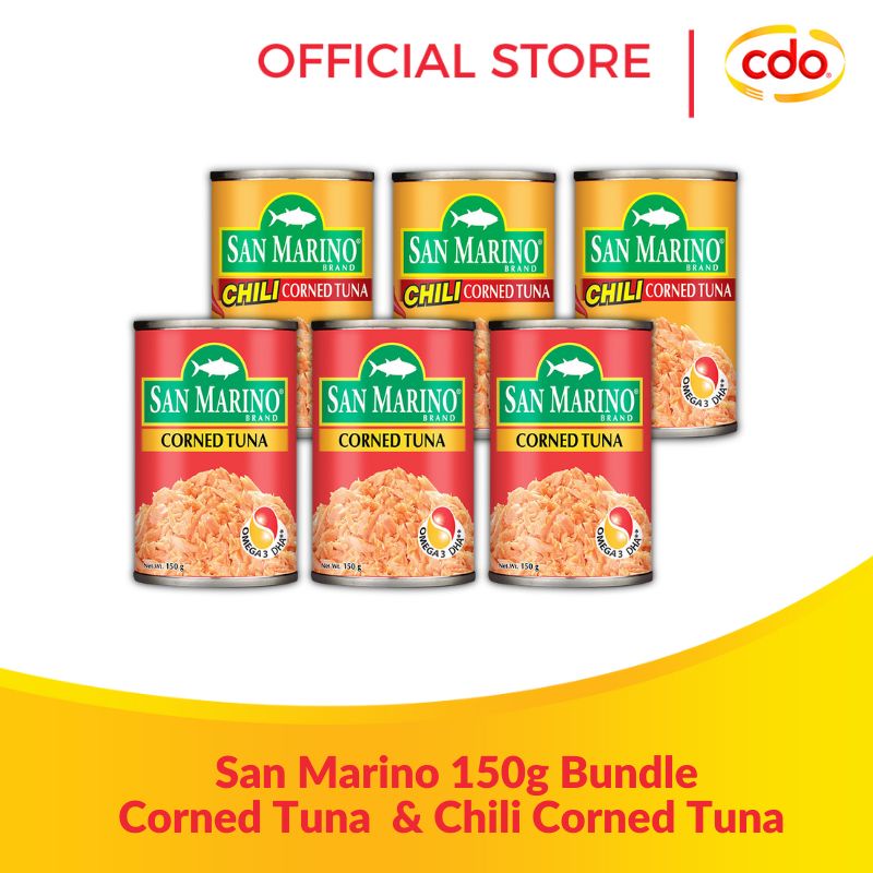 (3PCS) SAN MARINO Corned 150g Tuna and (3PCS) Chili Corned Tuna 150g Bundle | Shopee Malaysia