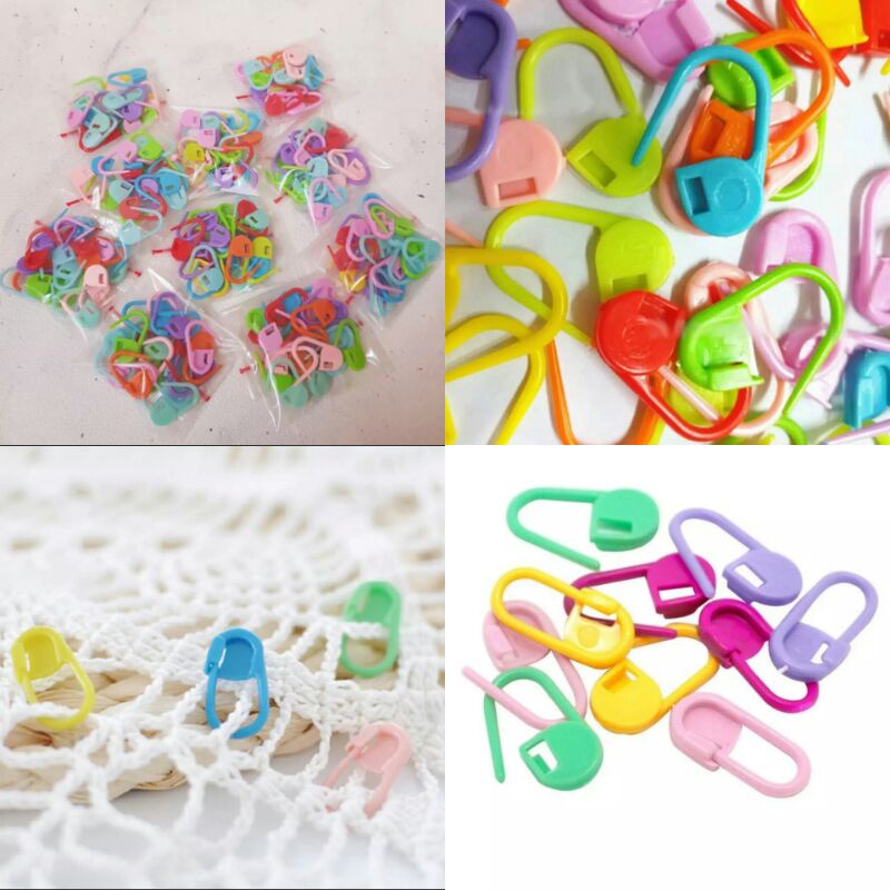 12 Colorful Plastic Safety Pins (random) | Shopee Malaysia
