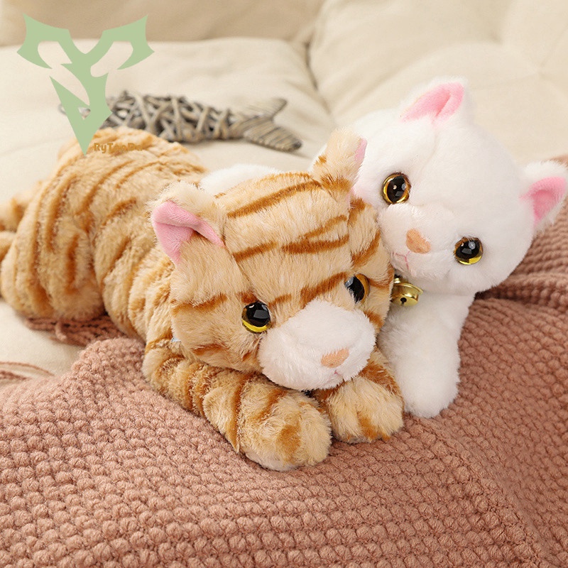 Sound Simulation Plush Cat Toy Realistic Pet Cat Soft and Comfortable ...