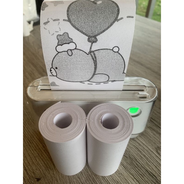 Peripage A9 Special Thermal Label Sticker 77mm x 5 Meter Continuous ...