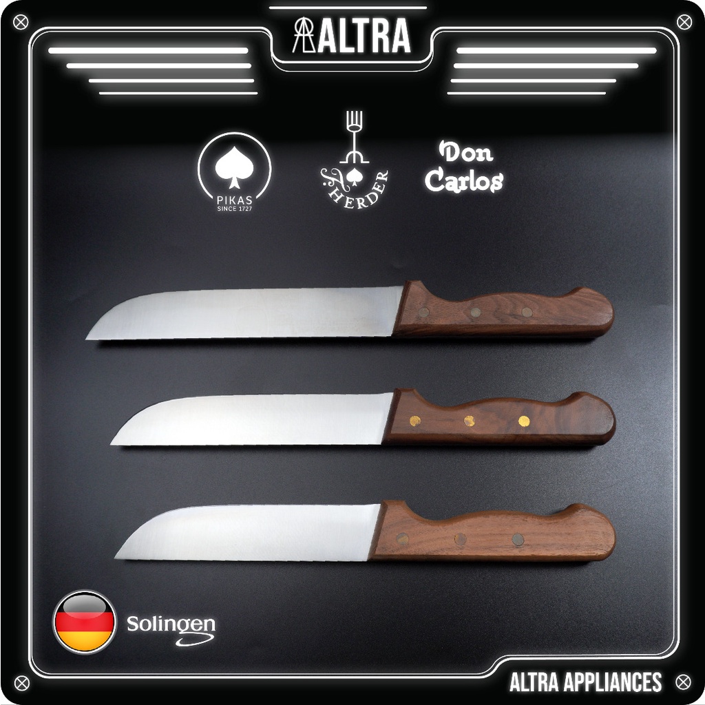 0388-16,00/F. Herder 6", 7" & 8" Broad-blade Knife / Pisau Daging ...