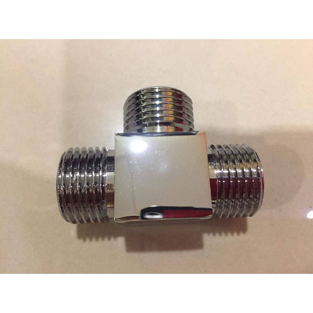 Stainless Steel 3 Way Water Connector Joint Valve Outer Wires Joint T ...