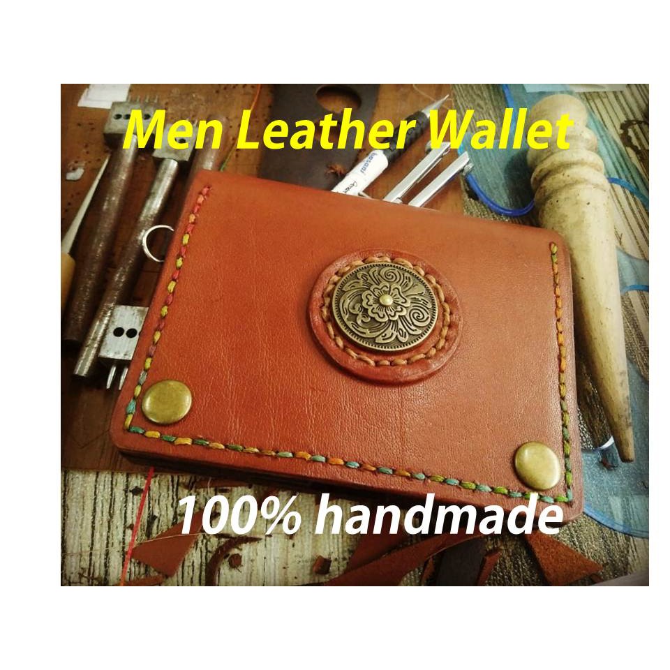 Men Leather Wallet (Dompet Duit Kulit Lumbu Asli Untuk Lelaki) | Shopee ...