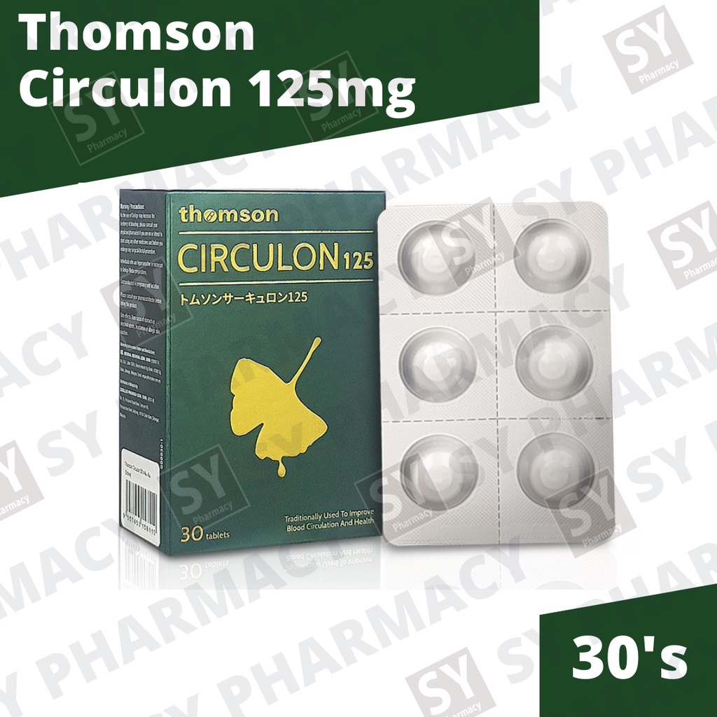 Thomson Circulon Ginkgo 125mg 银杏精华 30's (Exp: 02/2027) | Shopee Malaysia