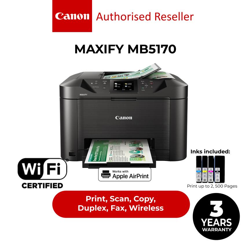 CANON Maxify MB5170 High Speed Multi-Function Business Inkjet Printer ...