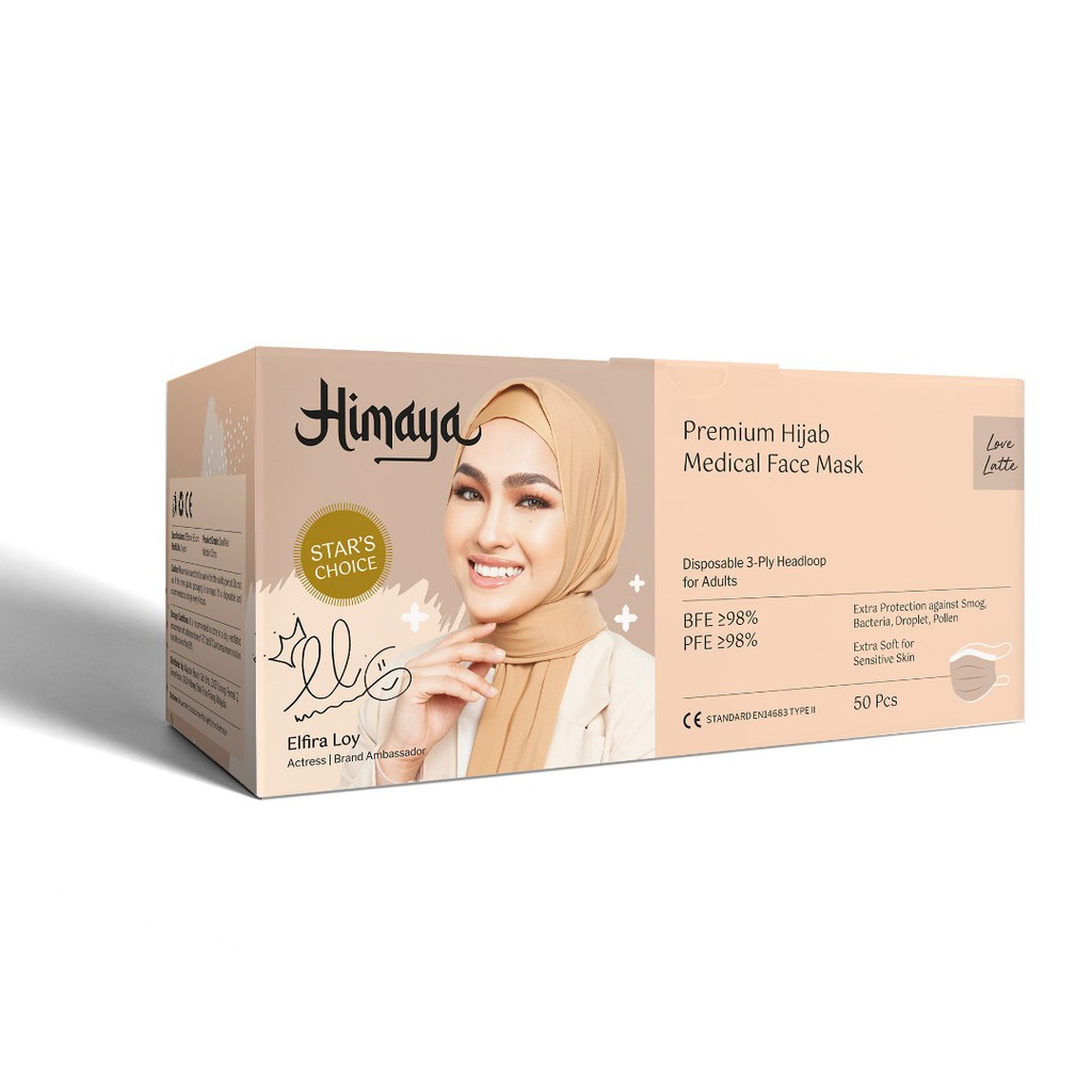 HIMAYA PREMIUM HIJAB FACE MASK (50's) | Shopee Malaysia