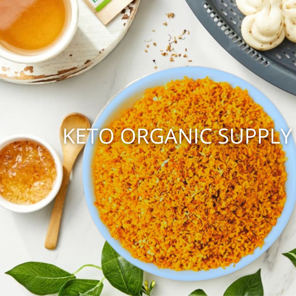 Red Gold Osmanthus Dried High Grade 特级 金红 桂花粉 桂花糕 桂花糖 桂花饼 桂花蜜 Serbuk ...