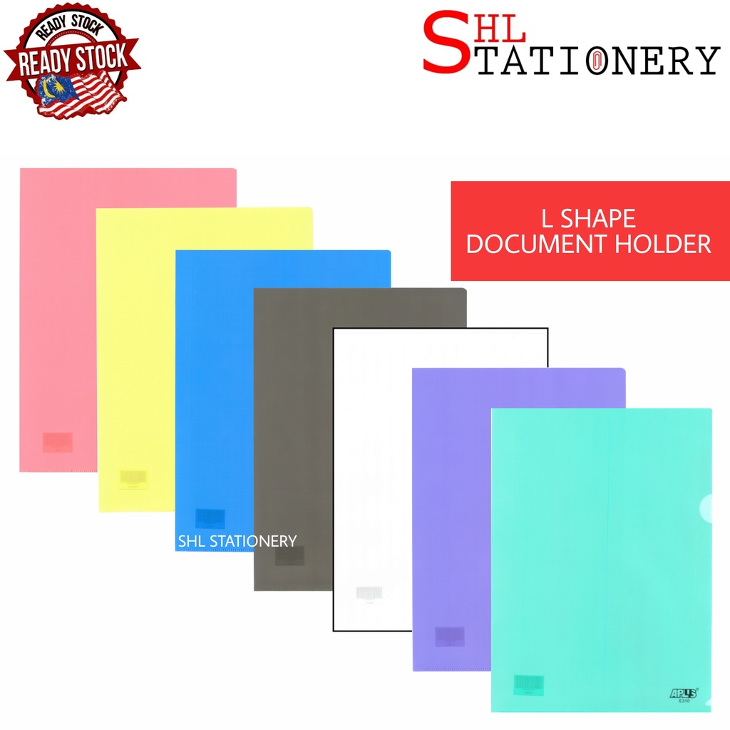 APLUS PVC A4 Colour L Shape Holder / Semi Transparency Document Holder File E310 | Shopee Malaysia