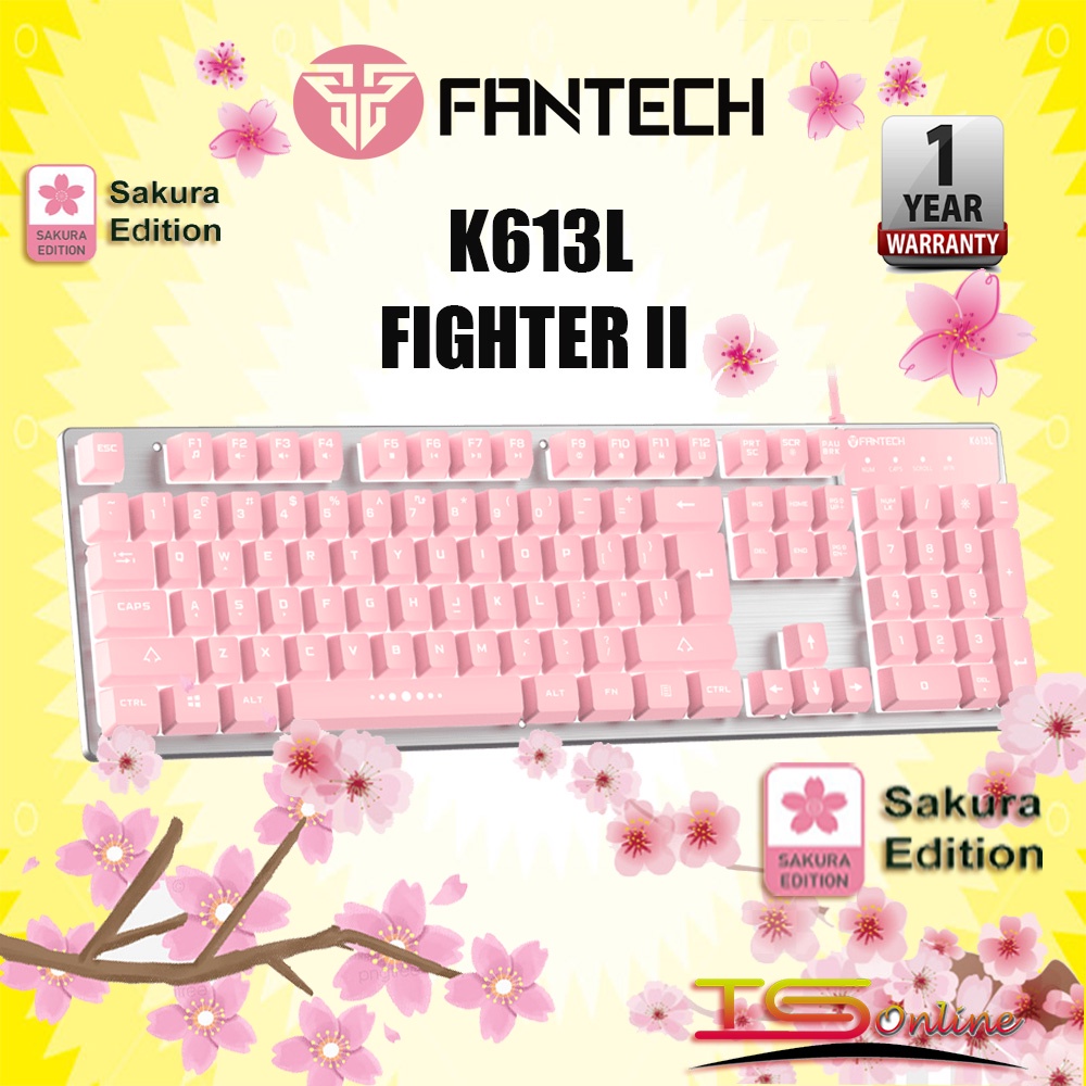 FANTECH K613L FIGHTER II GAMING KEYBOARD SAKURA EDITION | Shopee Malaysia