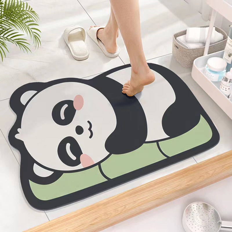 Soft Diatomite Mat New Design Cute Animals Floor Mats Bathroom Carpet ...