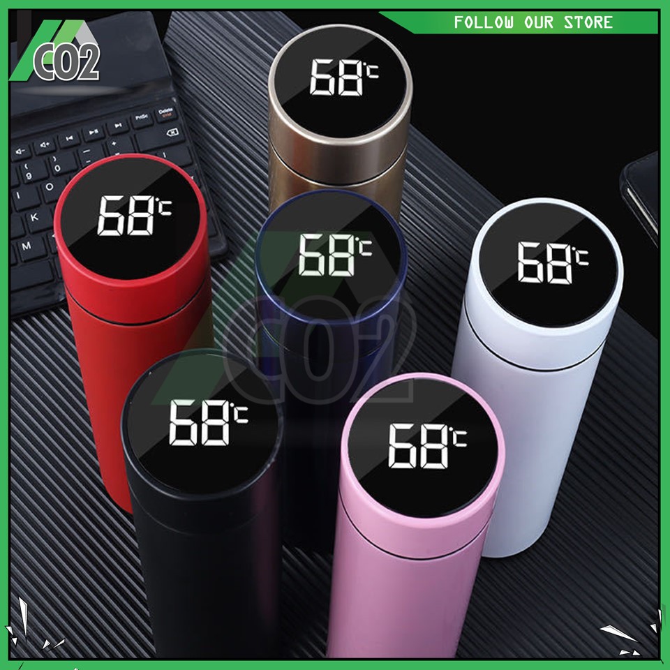 READY STOCK(Malaysia Seller) 500 Fashion Smart Temperature Flask LED ...