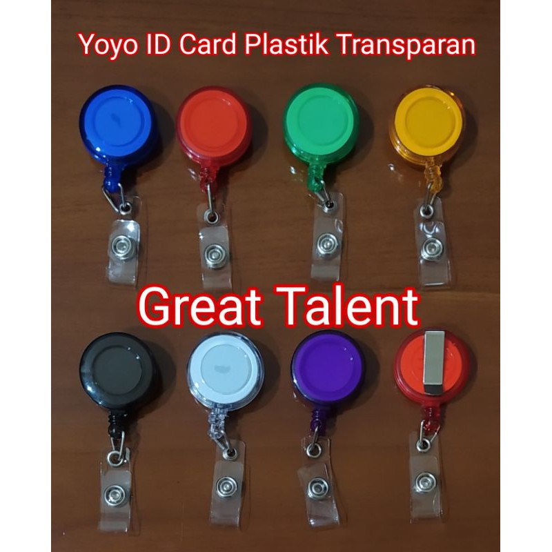 Transparent Yoyo - Transparent Plastic Yoyo ID Card - Name Tag - Hang ...