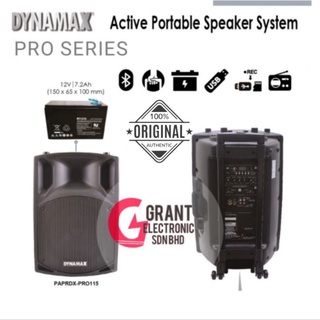 Dynamax Pro Series PRO115 15inch Portable Speaker PA System Bluetooth ...