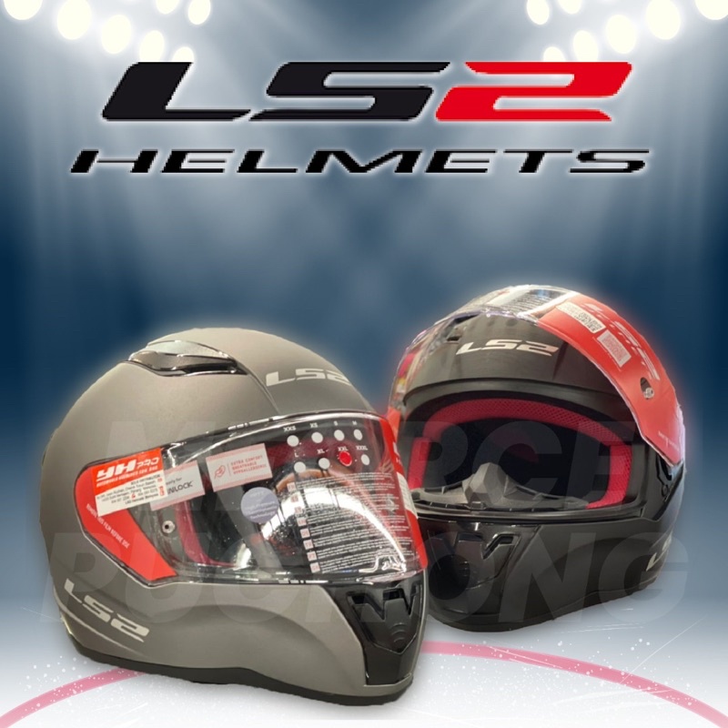 🔥 LS2 Helmet FF353 Fullface Rapid Matt Black & Matt Titanium Murah ...