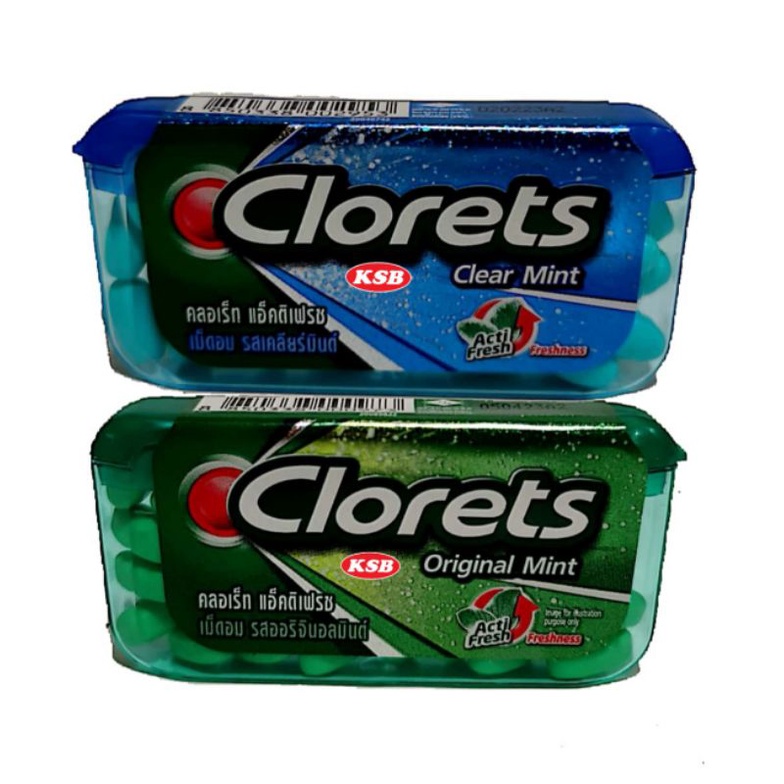 【12g】Clorets Original Mint/Clear Mint | Shopee Malaysia