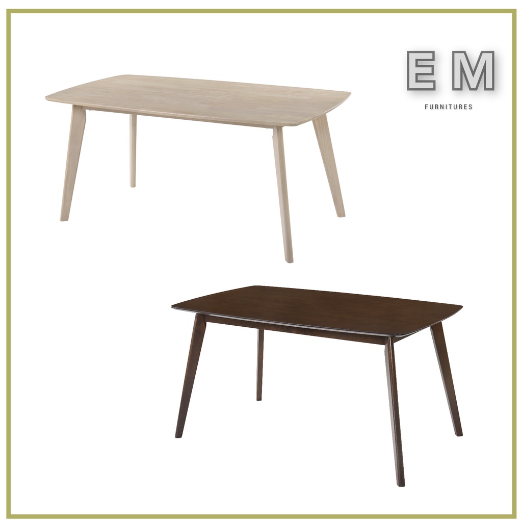 EM Mitti Dining Table (1200 / 1400 / 1500 mm) / 3 Size Available ...