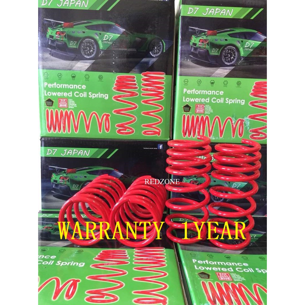 D7 TOYOTA VIOS NCP93 2008 - 2012 LOWER SPORT SPRING SET - FRONT (2PCS ...