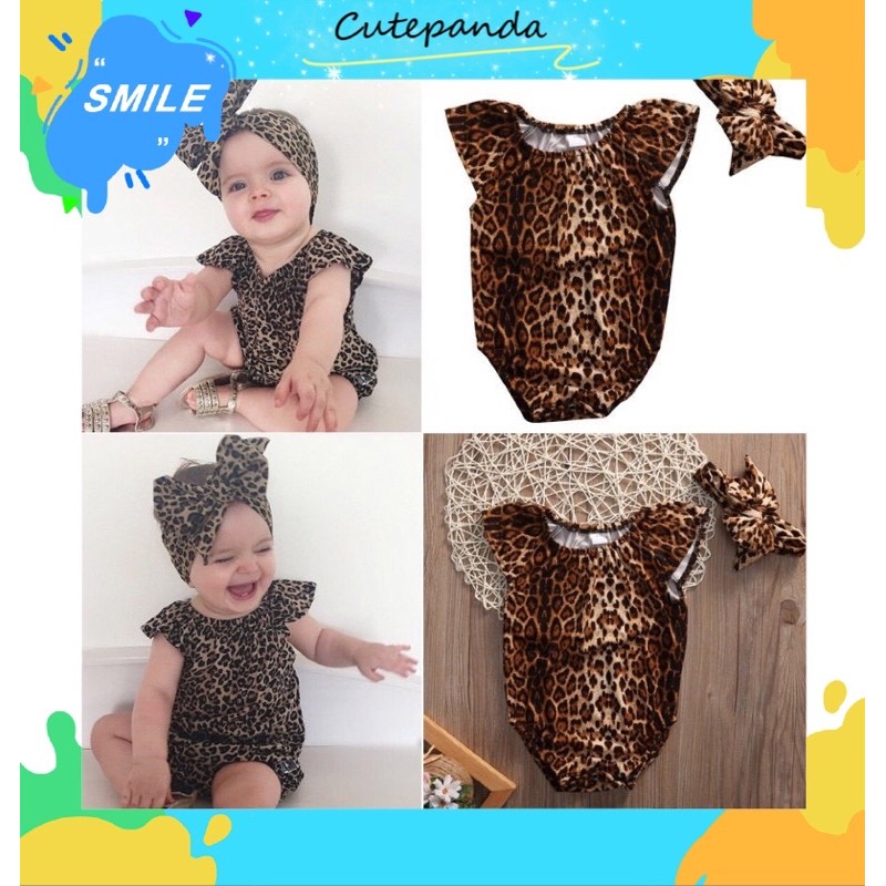 💥💥Newborn baby girl romper jumpsuit- Little Leopard 🐆 💥💥Romper + Headband 💥💥 | Shopee Malaysia